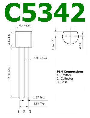 C5342 PDF - 32V, 0.5A, NPN Transistor - AUK